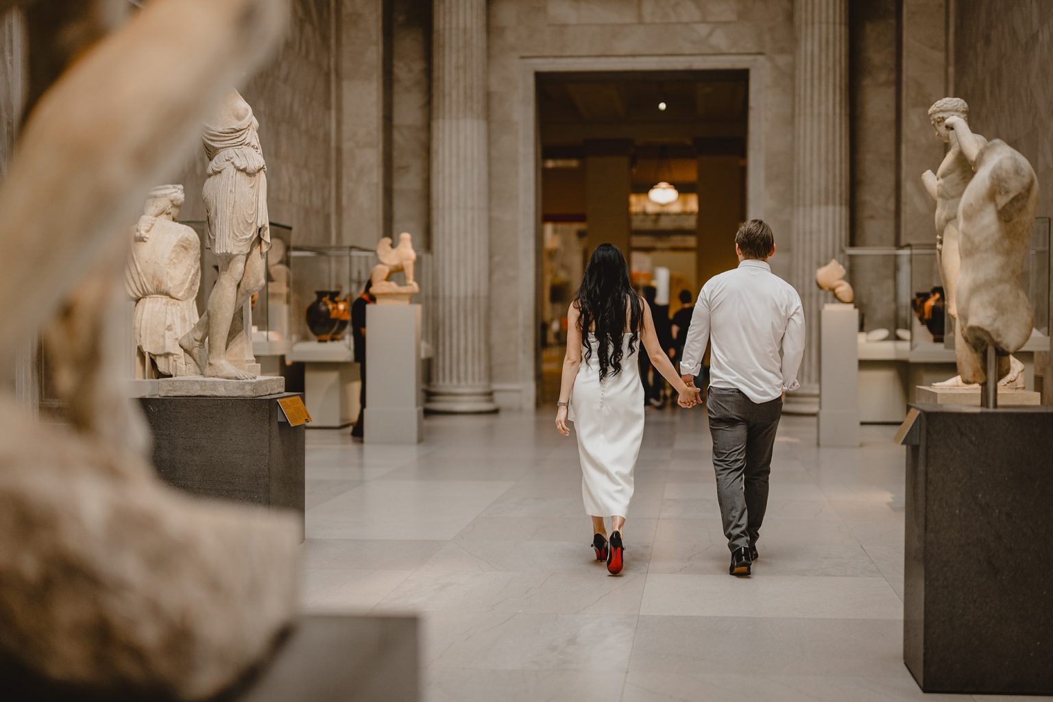 The Met Museum Engagement Session in NYC | Grace & Andrew - J&R Photography
