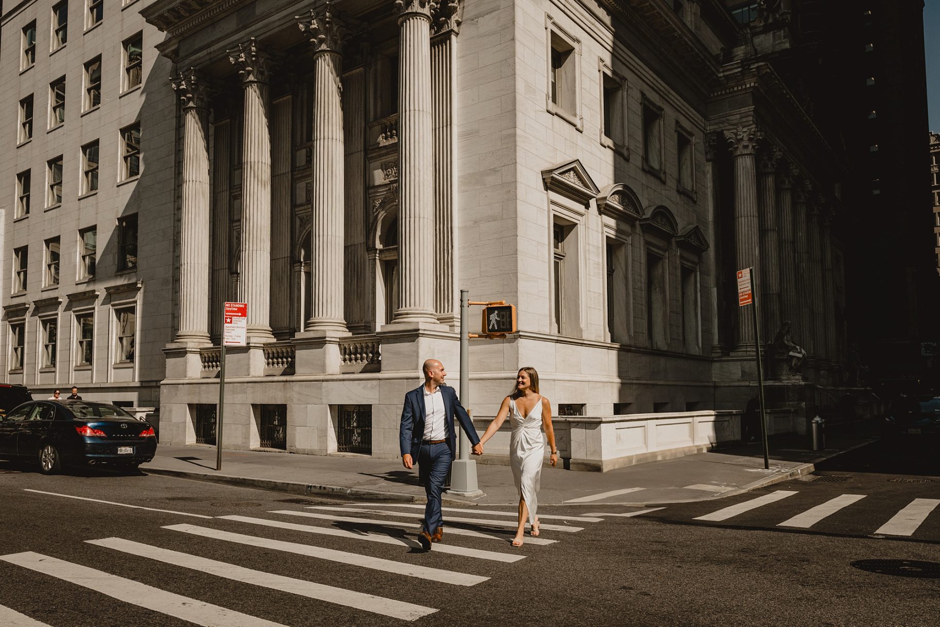Chic NYC Engagement Session in Murray Hill | Jayme & Brian - J&R ...
